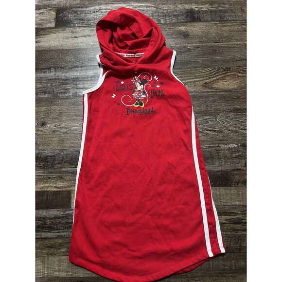 Disney | Dresses | Walt Disney World Girls Minnie Mouse Hooded Dress L ...